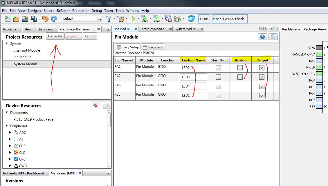 Microchip “No Hands” programming – Jump Start into Programming